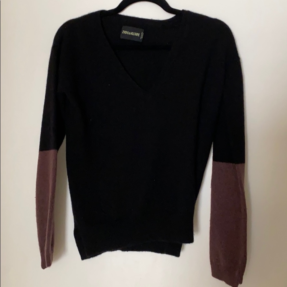 Zadig & Voltaire Bi-Colour Cashmere Sweater - Gem